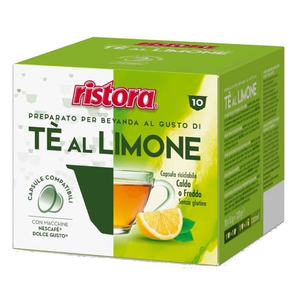 TÈ AL LIMONE 10 capsule astuccio | Ristora - Bevande Istantanee
